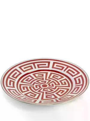 GINORI 1735 Labirinto Scarlatto Porcelain Plate - Red