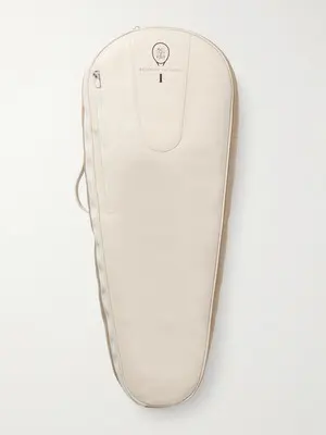 Brunello Cucinelli Leather And Mesh Tennis Racket Bag