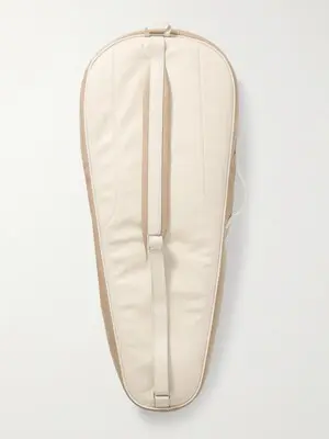 Brunello Cucinelli Leather And Mesh Tennis Racket Bag