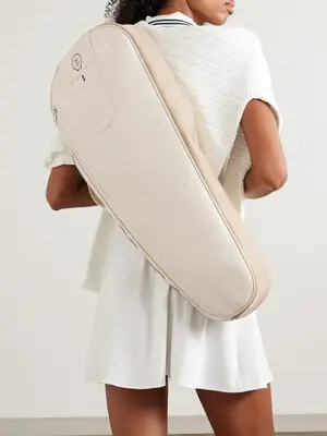 Brunello Cucinelli Leather And Mesh Tennis Racket Bag