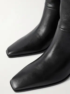Paris Texas Bettina Leather Cowboy Boots - Black