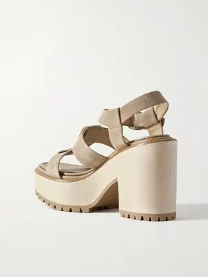 Gabriela Hearst Hera Suede Platform Sandals