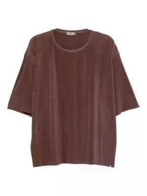 Herno Pleated Round-neck T-shirt