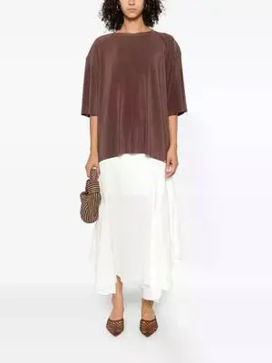 Herno Pleated Round-neck T-shirt
