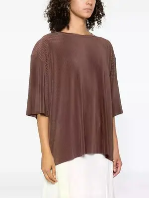 Herno Pleated Round-neck T-shirt