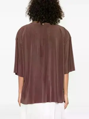 Herno Pleated Round-neck T-shirt