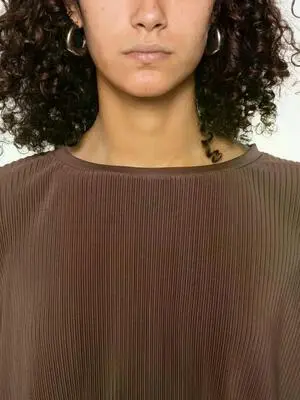 Herno Pleated Round-neck T-shirt