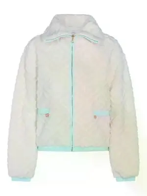 Casablanca Textured Zip-up Jacket - White