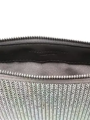 Stella McCartney Falabella Crystal-embellished Chain Shoulder Bag - Grey