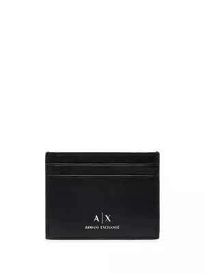 Armani Exchange Logo-print Cardholder - Black