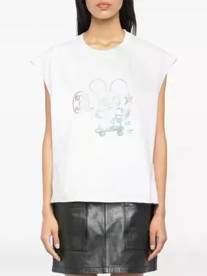 Zadig&Voltaire Cloe Cotton Tank Top