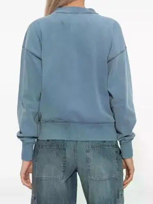 MARANT ETOILE Logo-print Cotton-blend Sweatshirt - Blue