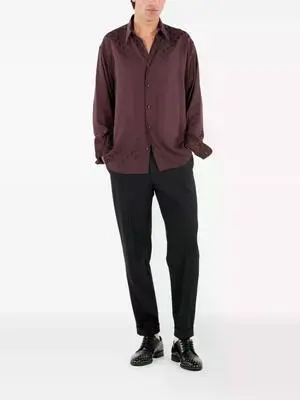 Roberto Cavalli Monogram-pattern Shirt - Purple