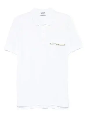 Moschino Logo-detail Polo Shirt - White