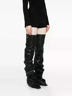 MUGLER Pleated Shorts - Black