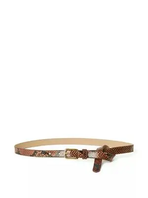B-low The Belt Python-print Knot Belt