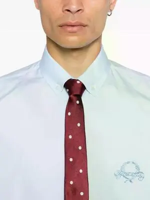Moschino Logo-embroidered Long-sleeved Shirt
