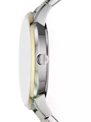 Armani Exchange Stainless Steel Watch With Two-tone Bracelet