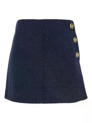 Pinko Bouclé Mini Skirt - Blue
