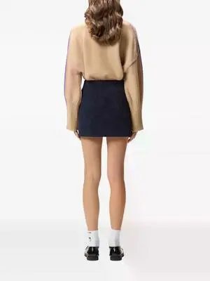 Pinko Bouclé Mini Skirt - Blue