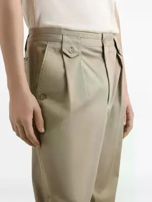 Dolce & Gabbana Pleat-detail Trousers - Neutrals
