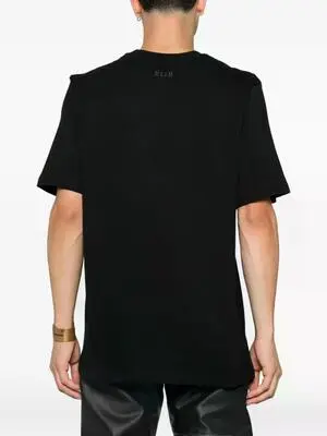 MSGM Logo-embroidered Cotton T-shirt