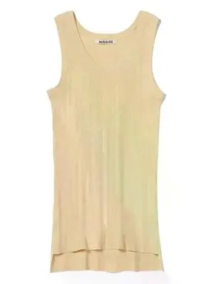 Auralee Ribbed Crew-neck Tank