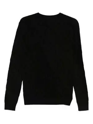 Karl Lagerfeld Cable-knit Cotton-blend Sweater