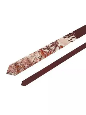 Dolce & Gabbana Graphic Print Silk Tie
