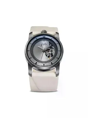 FOB PARIS Oblivion Leather Automatic 40mm - Silver