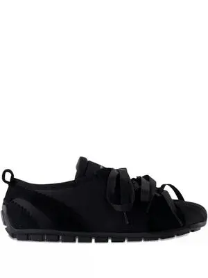 Simone Rocha Ballerina Grip Leather Sneakers - Black
