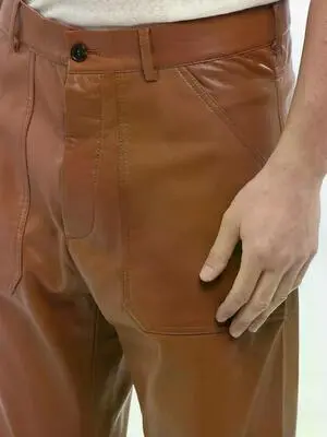 Nanushka Patch-pocket Faux Leather Trousers