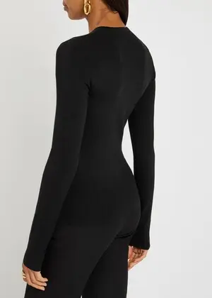 JOSEPH Stretch-silk Knit Top