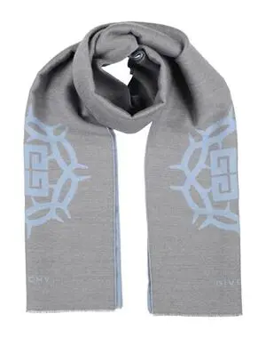 Givenchy Scarf Wool, Virgin Wool, Silk - Grey
