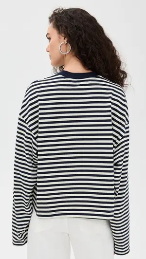Lioness Bloom Long Sleeve - Navy Stripe