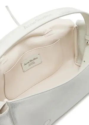 Acne Studios Grained-leather Top Handle Bag - White