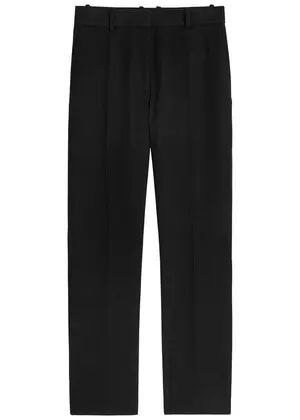 JOSEPH Coleman Gabardine Trousers - Black