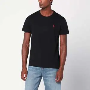 Ralph Lauren T Shirt Black In Cotton Custom Slim Fit Black