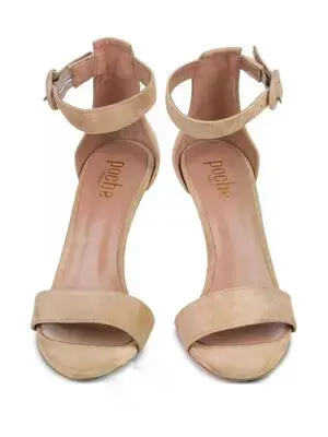 POCHE PARIS Ankle-strap Suede Sandals