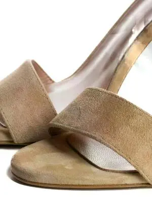 POCHE PARIS Ankle-strap Suede Sandals