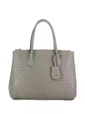 POCHE PARIS Ambre Torba Woven Leather Tote Bag