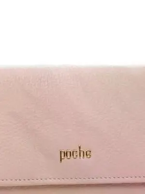 POCHE PARIS Leather Trifold Wallet - Pink