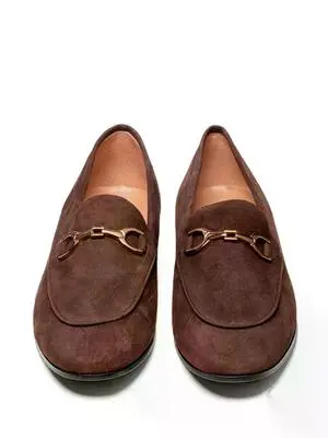 POCHE PARIS Horsebit Suede Loafers