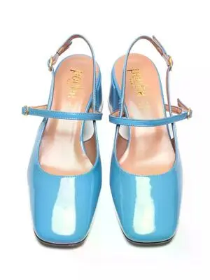 POCHE PARIS Patent-leather Buckle Pumps