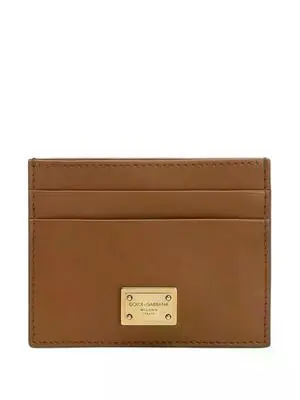 Dolce & Gabbana Logo-plaque Cardholder - Brown