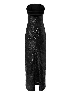 Pinko Sequinned Strapless Maxi Dress