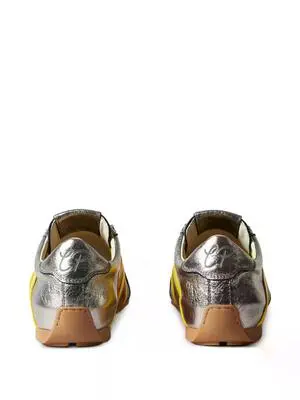 Claudie Pierlot Metallic Lace-up Sneakers - Silver