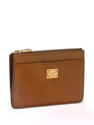 Dolce & Gabbana Plongé Calfskin Card Holder - Brown