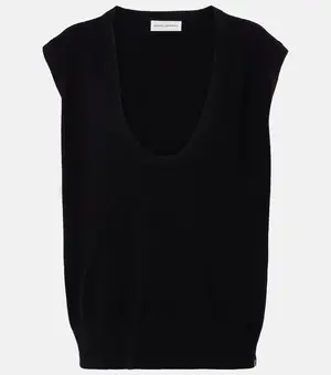 EXTREME CASHMERE X N°423 Lord Cashmere-blend Vest - Black
