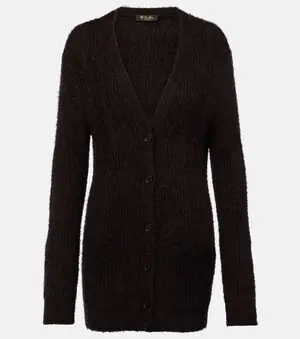 Loro Piana Silk And Cashmere Cardigan - Black